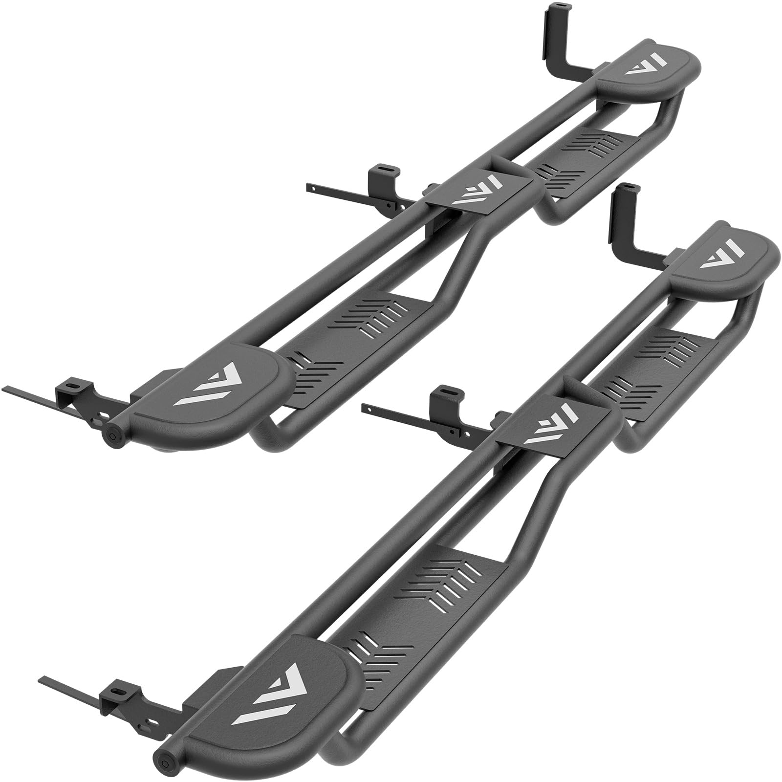 YZONA Three Raised Steps Double Cab Running Boards Compatible for 1999 ...